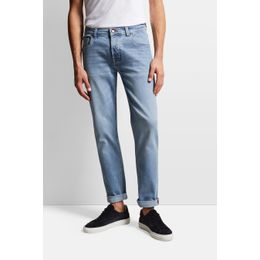 5-Pocket-Jeans Bugatti Gr. 36, Länge 30, blau (hellblau) Herren Jeans aus elastischer Baumwolle