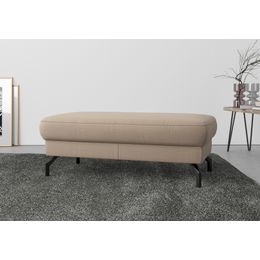 Sit & More Hockerbank SIT & MORE "Cinturo", grau (taupe), B:131cm H:48cm T:67cm, Hocker, mit Federkern, Sitzh&ouml;he 48 cm
