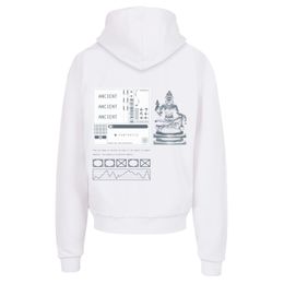 Kapuzenpullover F4NT4STIC "SCULPTURE HOODIE VISUALIZATION" Gr. L, weiß Herren Pullover Print