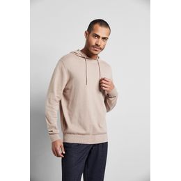 Kapuzenpullover Bugatti Gr. XXL, beige Herren Pullover Feinstrickpullover mit Kaschmiranteil