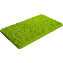 Möve Badematte MÖVE "Essentail/Superwuschel" Badematten Gr. rechteckig (70 cm x 110 cm), 1 St., Polyester, grün (peridot) Microfaser-Badematte, Badteppich, rechteckig, rund & als 3-tlg. Set