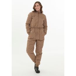 Jumpsuit WEATHER REPORT "Vidda" Gr. 44, EURO-Größen, bunt (braun, flieder) Baby Overalls im modischen Stepp-Design