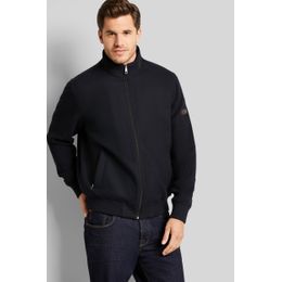 Strickjacke Bugatti Gr. XL, blau (marine) Herren Strickjacken aus gekochter Wolle