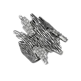 Fingerring Jobo Gr. 60, silber (silber 925), Fingerringe, Damen, 60, Silber 925 (Sterlingsilber), Fingerring, 925 Silber geschw&auml;rzt mit 24 Zirkonia