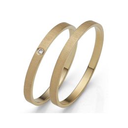 Trauring Firetti "Schmuck Geschenk Gold 375 Hochzeit Ehering "LIEBE"" Fingerringe Gr. 56, ohne Brillant, Gelbgold 375, 2,0 mm, goldfarben (gelbgoldfarben) Made in Germany, wahlweise mit oder ohne Brillant