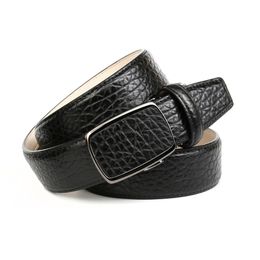 Lederg&uuml;rtel Anthoni Crown, Herren, Gr. 90, schwarz, Leder, animal-print, G&uuml;rtel Lederg&uuml;rtel, mit Pr&auml;gung in Walross-Optik