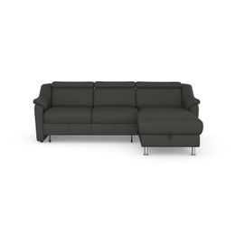 Sit & More Ecksofa SIT & MORE "Freetown L-Form", braun (mocca), B:257cm H:84cm T:166cm, Sofas, Ecksofa, inklusive Kopfteilverstellung und komfortablem Federkern