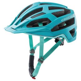 Mountainbikehelm Cratoni "MTB-Fahrradhelm C-Flash" Gr. 57, blau (türkis, blau matt), Helme, 57/59 Kopfumfang: 57cm - 59cm, Reflektoren, dreifache Höhenverstellung