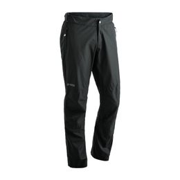 Regenhose Maier Sports "Raindrop M" Gr. 60, Normalgrößen, schwarz Herren Hosen Wanderhosen Outdoorhose, wasserdicht winddicht, auch als Überhose nutzbar