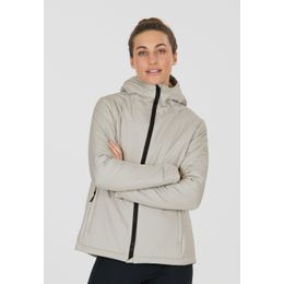 Laufjacke Endurance "Lila", Damen, Gr. 36, beige (hellbeige), 100% Polyester, unifarben, normal, ohne Ausschnitt, Jacken, mit innovativem Primaloft-Futter