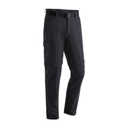 Funktionshose Maier Sports "Torid slim zip" Gr. 46, Normalgrößen, schwarz Herren Hosen Wanderhose, zipp-off Outdoor-Hose, 4 Taschen, Slim Fit