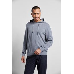 Kapuzenpullover Bugatti Gr. XXL, grau Herren Pullover Feinstrickpullover mit Kaschmiranteil