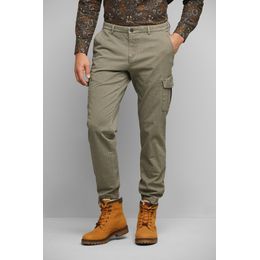 Chinohose Bugatti Gr. 33, Länge 33, beige Herren Hosen mit Cargotaschen