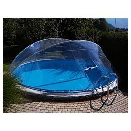 Poolverdeck Clear Pool "Cabrio Dome" Verdecke farblos (transparent) ØxH: 500x145 cm