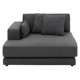 Sofa-Eckelement OTTO products "Grenette" Polsterelemente Gr. Baumwollmix, Ottomane links, grau (anthrazit) Modulsofa, im Baumwoll-Leinenmix oder aus recycelten Stoffen