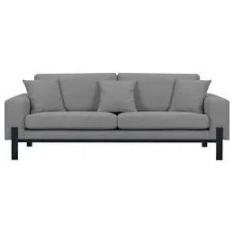 2-Sitzer OTTO products "Ennis" Sofas Gr. B/H/T: 197cm x 86cm x 88cm, Struktur fein recycelt, grau (anthrazit) Verschiedene Bezugsqualitäten: Baumwolle, recyceltes Polyester