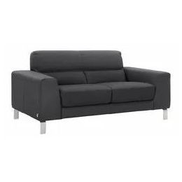 2,5-Sitzer Calia italia "Simon, hoher Sitzkomfort, modern und elegant, italienisches Designsofa" Sofas Gr. B/H/T: 202cm x 81cm x 94cm, Leder BULL, schwarz in zwei Lederqualitäten