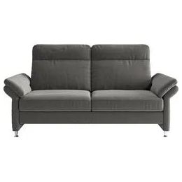 3-Sitzer Home Affaire "Mailand" Sofas Gr. B/H/T: 198cm x 103cm x 89cm, Struktur, mit Move-Funktion, grau (dunkelgrau) mit komfortablem Federkern-Sitz, wahlweise Move-Funktion