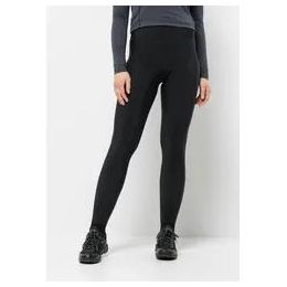 Fahrradhose Jack Wolfskin "MOROBBIA TIGHTS W" Gr. S (36), Normalgrößen, schwarz Damen Hosen