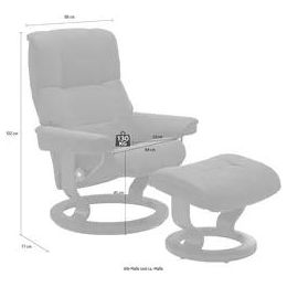 Relaxsessel stressless "Mayfair" Sessel Gr. ROHLEDER Stoff Q2 FARON, Classic Base Eiche, Relaxfunktion-Drehfunktion-PlusTMSystem-Gleitsystem, B/H/T: 88cm x 102cm x 77cm, grau (light grey q2 faron) mit Classic Base, Größe S, M & L, Gestell Eiche