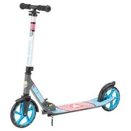 Cityroller STAR-SCOOTER Scooter blau (blau/grau) mit abgesenktem XXL Trittbrett