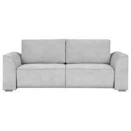 2-Sitzer Inosign "Beatrice" Sofas Gr. B/H/T: 195cm x 92cm x 107cm, Struktur weich, beige (creme) incl. 2 großen Zierkissen in Korpusfarbe