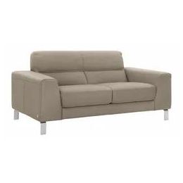 2,5-Sitzer Calia italia "Simon, hoher Sitzkomfort, modern und elegant, italienisches Designsofa" Sofas Gr. B/H/T: 202cm x 81cm x 94cm, Leder BULL, beige (biscotto) in zwei Lederqualitäten