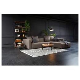 Ecksofa Tom Tailor HOME "HEAVEN CASUAL M" Sofas Gr. B/H/T: 282cm x 85cm x 221cm, Struktur fein TBO, Recamiere rechts, mit Bettfunktion-mit Bettkasten, braun (coconut brown tbo 12) aus der COLORS COLLECTION, wahlweise mit Bettfunktion & Bettkasten