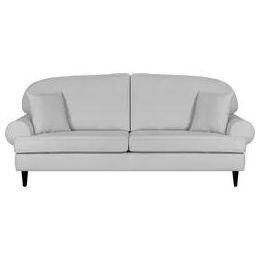 2-Sitzer Home Affaire "Vitreux" Sofas Gr. B/H/T: 188 cm x 95 cm x 100 cm, Struktur, grau (hellgrau) auch im Bouclébezug, incl. Zierkissen