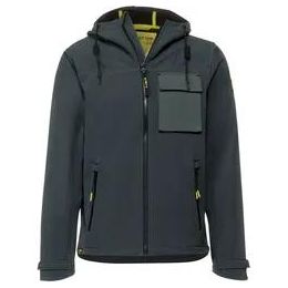 Softshelljacke Street One MEN Gr. S (48), grün (grau olive) Herren Jacken mit Kapuze Tunnelzugband