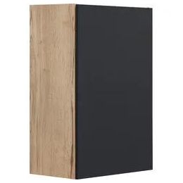 Hängeschrank Optifit "Roth" Schränke Gr. B/H/T: 60cm x 89,6cm x 34,6cm, Komplettausführung, schwarz (anthrazit/wildeichefarben) Breite 60 cm