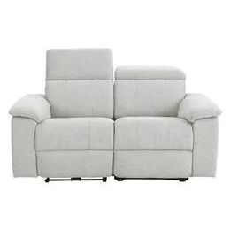 2-Sitzer Home Affaire "Binado" Sofas Gr. B/T: 158cm x 99cm, Webstoff, mit motorischer Relaxfunktion-mit USB-Anschluss, grau mit manueller oder elektrischer Relaxfunktion USB-Anschluss