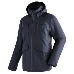 Funktionsjacke Maier Sports "Wambra M" Gr. 58, blau (dunkelblau) Herren Jacken Outdoor-Funktionsjacke mit großer Netztasche für die Kapuze