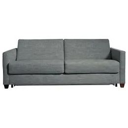 Schlafsofa Bali "Norwalk" Sofas Gr. B/H/T: 182cm x 83cm x 100cm, Material, Ausführung, silberfarben (silber/beige) Dauerschlaffunktion, mit Unterfederung Lattenrost und Matratze