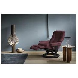 Relaxsessel stressless "Mayfair" Sessel Gr. Leder BATICK, PowerTM Leg & Back-ohne Akku-Classic Base Schwarz, 1098461850, B/H/T: 79cm x 101cm x 77cm, rot (bordeaux batick) elektrisch verstellbar, optional 2-motorisch, Größe M & L