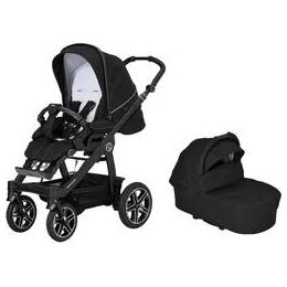 Kombi-Kinderwagen Hartan "Racer GTS - Casual Collection", schwarz (schwarz pinstripe), Baby, Polyester, Baumwolle, Kinderwagen, mit Falttasche Trend; Made in Germany