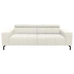 2,5-Sitzer DOMO collection "Cunelli" Sofas Gr. B/H/T: 238cm x 79cm x 104cm, Luxus-Kunstleder, Mit Kopfteilverstellung, weiß wahlweise inklusive 6-fach verstellbarer Kopfteilverstellung