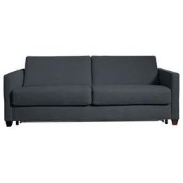 Schlafsofa Bali "Norwalk" Sofas Gr. B/H/T: 182cm x 83cm x 100cm, Material, Ausführung, blau (blau/anthrazit) Dauerschlaffunktion, mit Unterfederung Lattenrost und Matratze