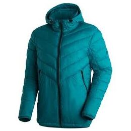 Outdoorjacke Maier Sports "Loket M" Gr. 62, blau (aquablau) Herren Jacken Wanderjacke, atmungsaktive Jacke mit Kapuze