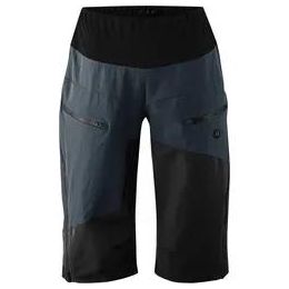 Radhose Gonso "LOMASO" Gr. 44, Normalgrößen, blau (nachtblau) Damen Hosen Herren Bike-Shorts, MTB Fahrradhose mit Sitzpolster, Bund flexibel