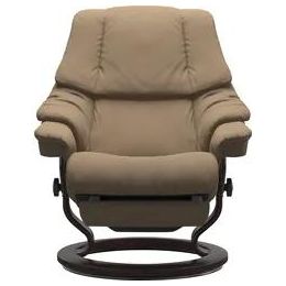 Relaxsessel stressless "Reno" Sessel Gr. Microfaser DINAMICA, PowerTM Leg & Back-Classic Base Braun-M, B/H/T: 79cm x 98cm x 78cm, braun (sand dinamica) elektrisch verstellbar, optional 2-motorisch, Größe M & L