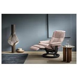 Relaxsessel stressless "Mayfair" Sessel Gr. ROHLEDER Stoff Q2 FARON, PowerTM Leg & Back-ohne Akku-Classic Base Schwarz, 1098461850, B/H/T: 79cm x 101cm x 77cm, pink (light q2 faron) elektrisch verstellbar, optional 2-motorisch, Größe M & L