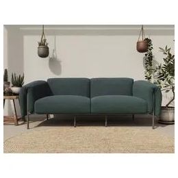 2-Sitzer Andas "Lumi", grün (deep forest), B:186cm H:73cm T:96cm, 100% Polip, Sofas, Outdoor Gartensofa, wetterfeste Materialien, Breite 186 cm