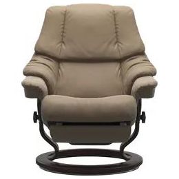 Relaxsessel stressless "Reno" Sessel Gr. Leder PALOMA, PowerTM Leg & Back-Classic Base Braun-M, B/H/T: 79cm x 98cm x 78cm, braun (almond paloma) elektrisch verstellbar, optional 2-motorisch, Größe M & L