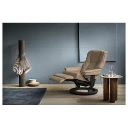 Relaxsessel stressless "Mayfair" Sessel Gr. Microfaser DINAMICA, PowerTM Leg & Back-ohne Akku-Classic Base Schwarz, 1098461850, B/H/T: 79cm x 101cm x 77cm, braun (sand dinamica) elektrisch verstellbar, optional 2-motorisch, Größe M & L