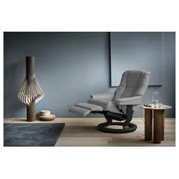 Relaxsessel stressless "Mayfair" Sessel Gr. Leder BATICK, PowerTM Leg & Back-ohne Akku-Classic Base Schwarz, 1098461850, B/H/T: 88cm x 102cm x 76cm, grau (wild dove batick) elektrisch verstellbar, optional 2-motorisch, Größe M & L