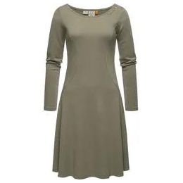 A-Linien-Kleid Ragwear "Appero" Gr. M (38), Normalgrößen, grün (olivgrün) Damen Kleider Stylisches Langarm-Kleid für den Winter