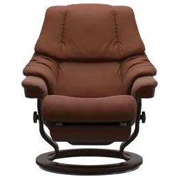 Relaxsessel stressless "Reno" Sessel Gr. Leder PALOMA, PowerTM Leg & Back-Classic Base Braun-M, B/H/T: 79cm x 98cm x 78cm, braun (copper paloma) elektrisch verstellbar, optional 2-motorisch, Größe M & L