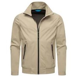 Outdoorjacke Ragwear "Collwie" Gr. M (50), beige (sand) Herren Jacken wasserdichte Übergangsjacke mit hohem Kragen