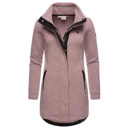 Sweatjacke Ragwear "Letrice" Gr. XS (34), lila (mauve) Damen Sweatjacken Sportliche Zip-Jacke mit hohem Kragen